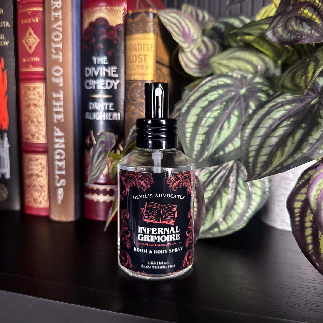 Infernal Grimoire Room and Body Spray | 4 Oz Spray Bottle | Occult Home ...