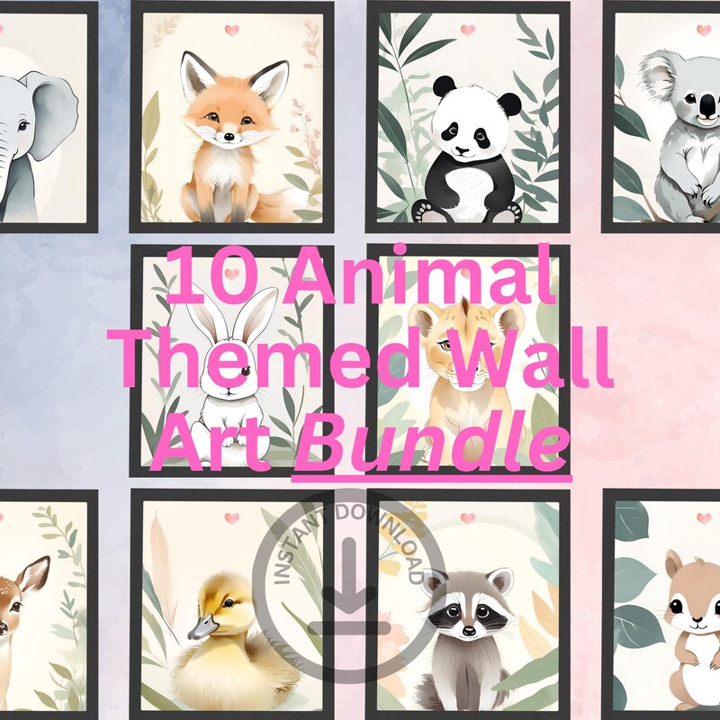 Baby Animal Painting - Etsy