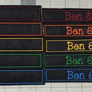 Snap on Reusable Name Tags Labels, Alert Labels Embroidered Custom - Etsy