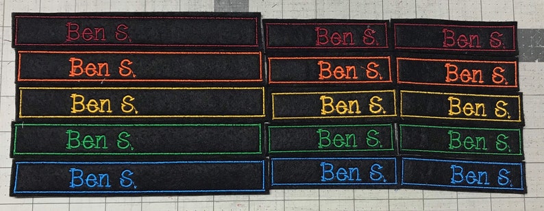 Snap on Reusable Name Tags Labels, Alert Labels Embroidered Custom - Etsy