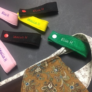 Snap on Reusable Name Tags Labels, Alert Labels Embroidered Custom - Etsy