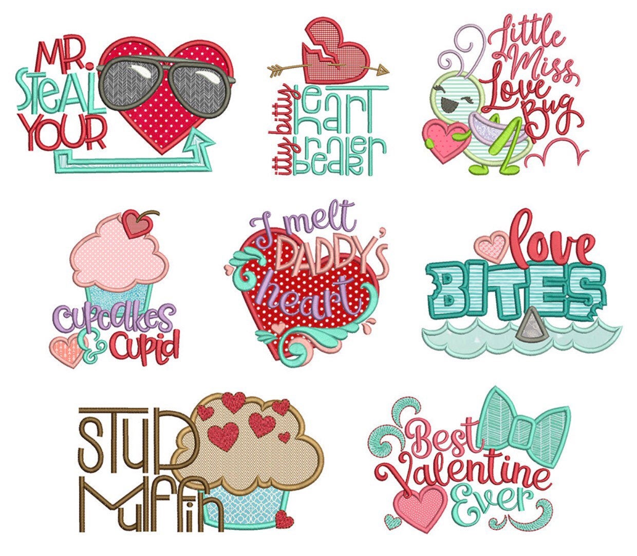 Little Love Cute Embroidery Designs Great for Valentines or ANY Time ...