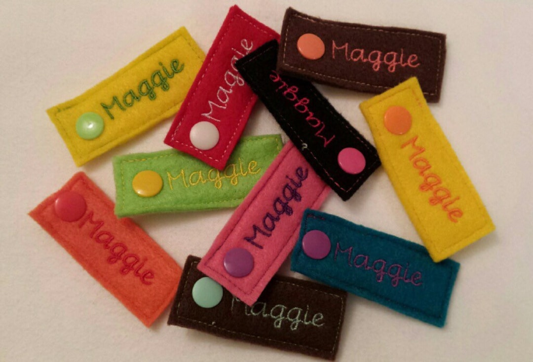 Snap on Cloth Diaper Labels, Alert Tags, Name Tags - Etsy