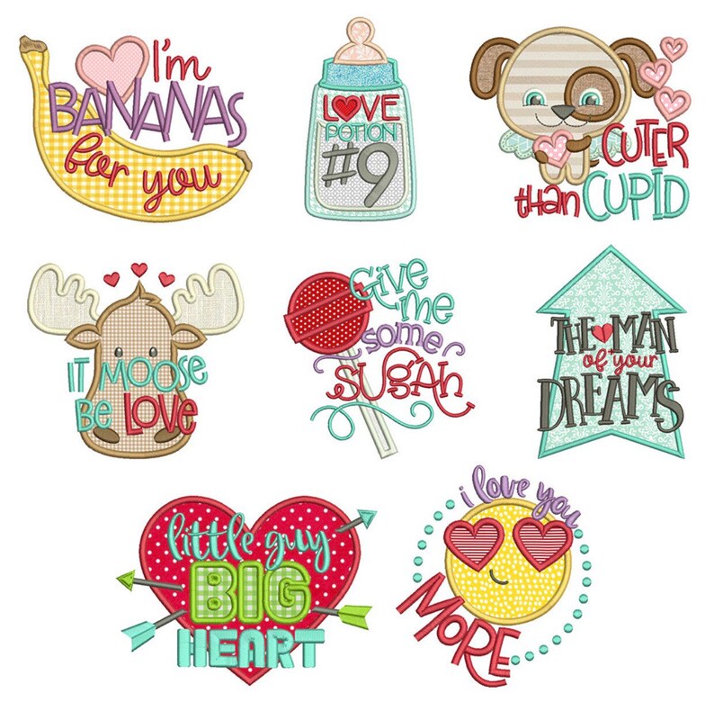Little Love Cute Embroidery Designs Great for Valentines or ANY Time ...
