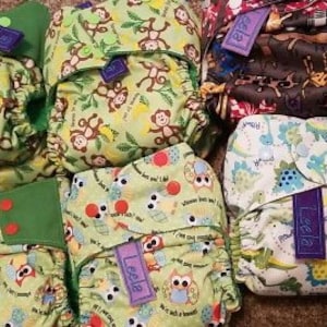 Snap on Cloth Diaper Labels, Alert Tags, Name Tags - Etsy