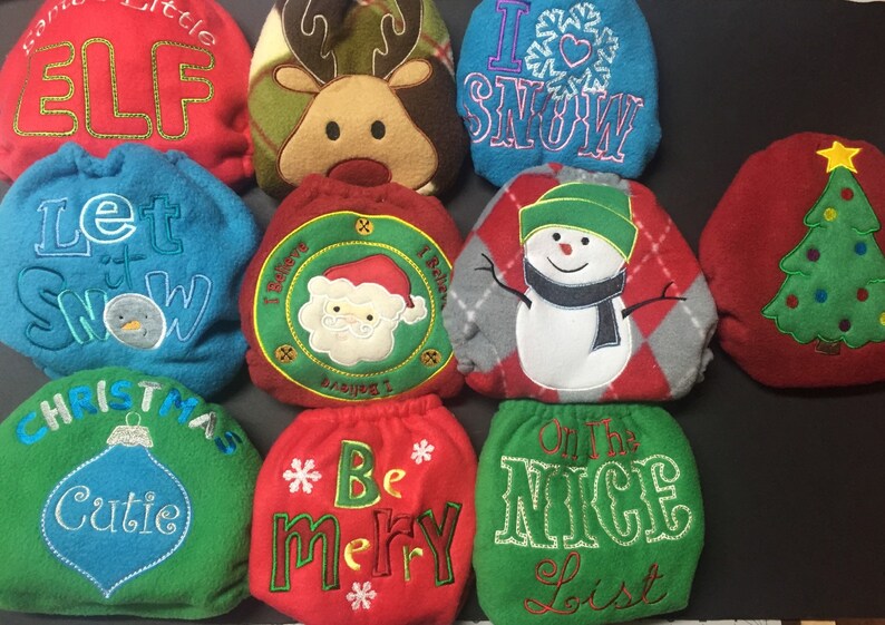 Christmas Mamabear One Size Fleece Diaper Cover - Let It Snow - Etsy