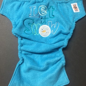 Christmas Mamabear One Size Fleece Diaper Cover - Let It Snow - Etsy