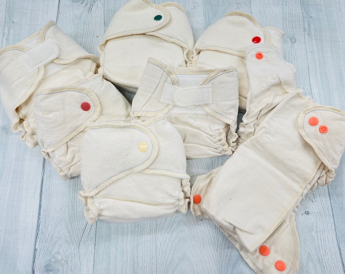 Mamabear Quick Dry Newborn/preemie Fitted Diaper - Organic Cotton or ...