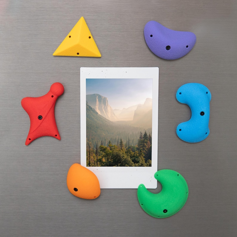 Climbing Hold Magnet Set, Rock Climbing Gifts for Climbers, Mini Rock ...