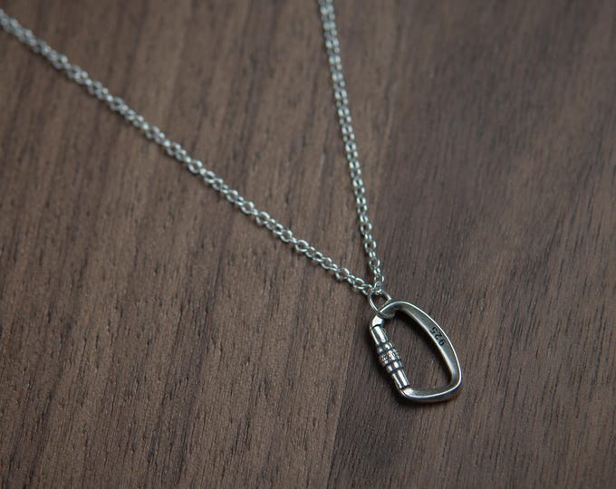 Carabiner Pendant. CLIMBING AND MOUNTAINEERING Jewelry. Mountain ...