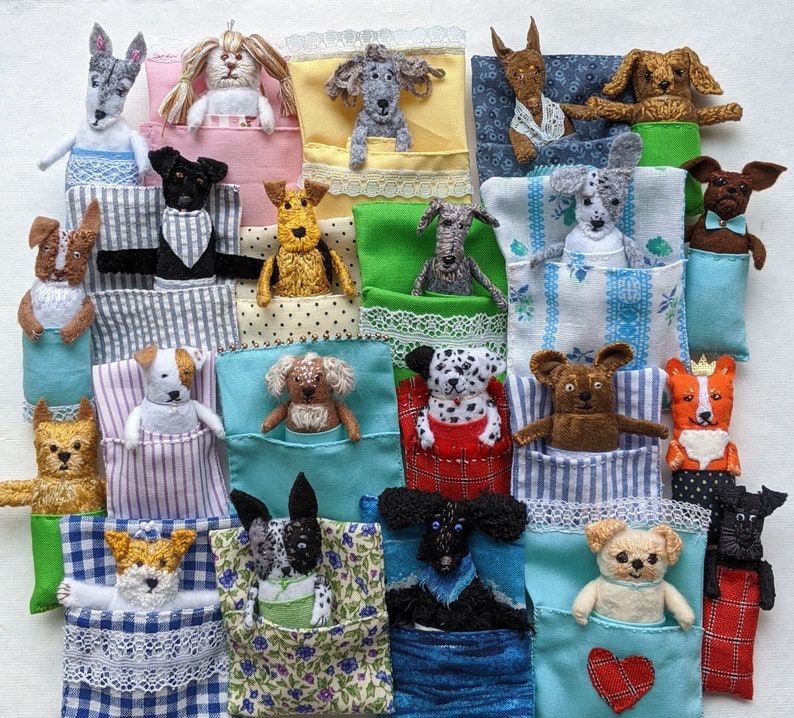 Custom Worry Dog Doll. Pocket Toy. Pocket Dog Toy. Custom Pet Memorial ...