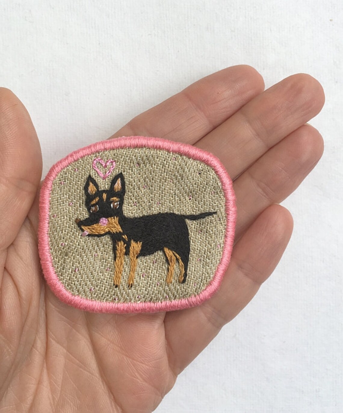 Dog Brooch With Toy Terrier. Funny Dogs Collection. Hand - Etsy
