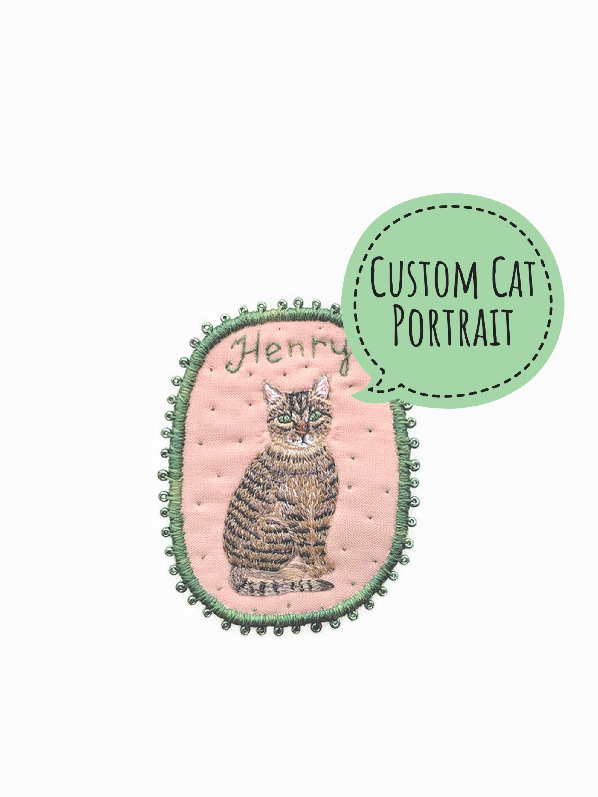 Custom Cat Portrait. Commission Pet Portrait. Personalized Cat | Etsy
