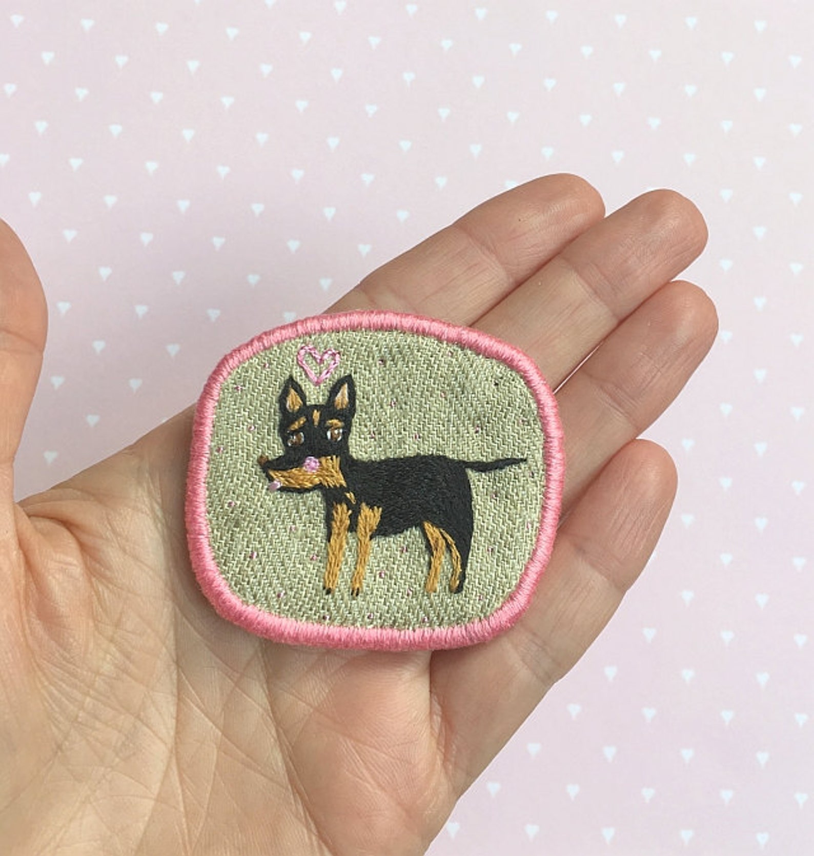 Dog Brooch With Toy Terrier. Funny Dogs Collection. Hand - Etsy