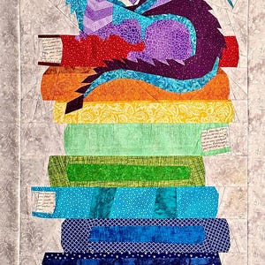 Book Wyrm - Foundation Paper Piecing PDF Pattern - Etsy