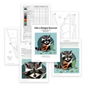Like a Hungry Raccoon - Foundation Paper Piecing PDF Pattern - Etsy