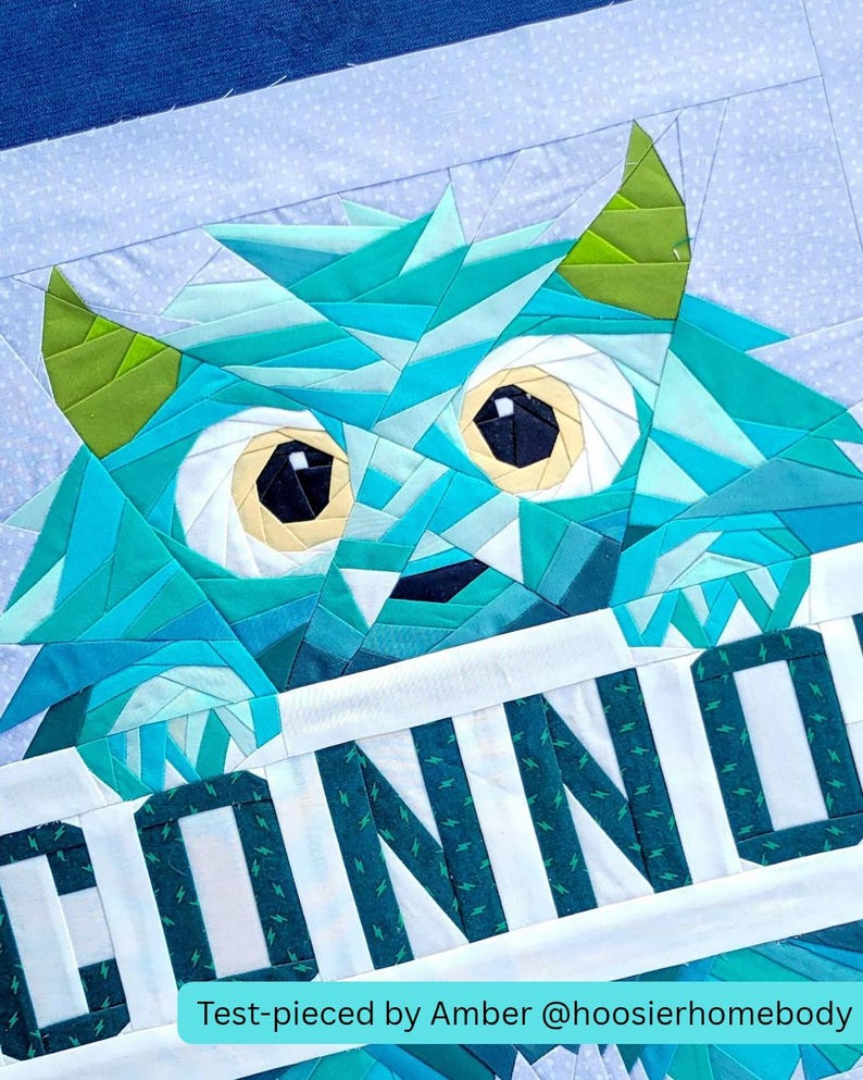 Signs of Monsters - Foundation Paper Piecing PDF Pattern - Etsy