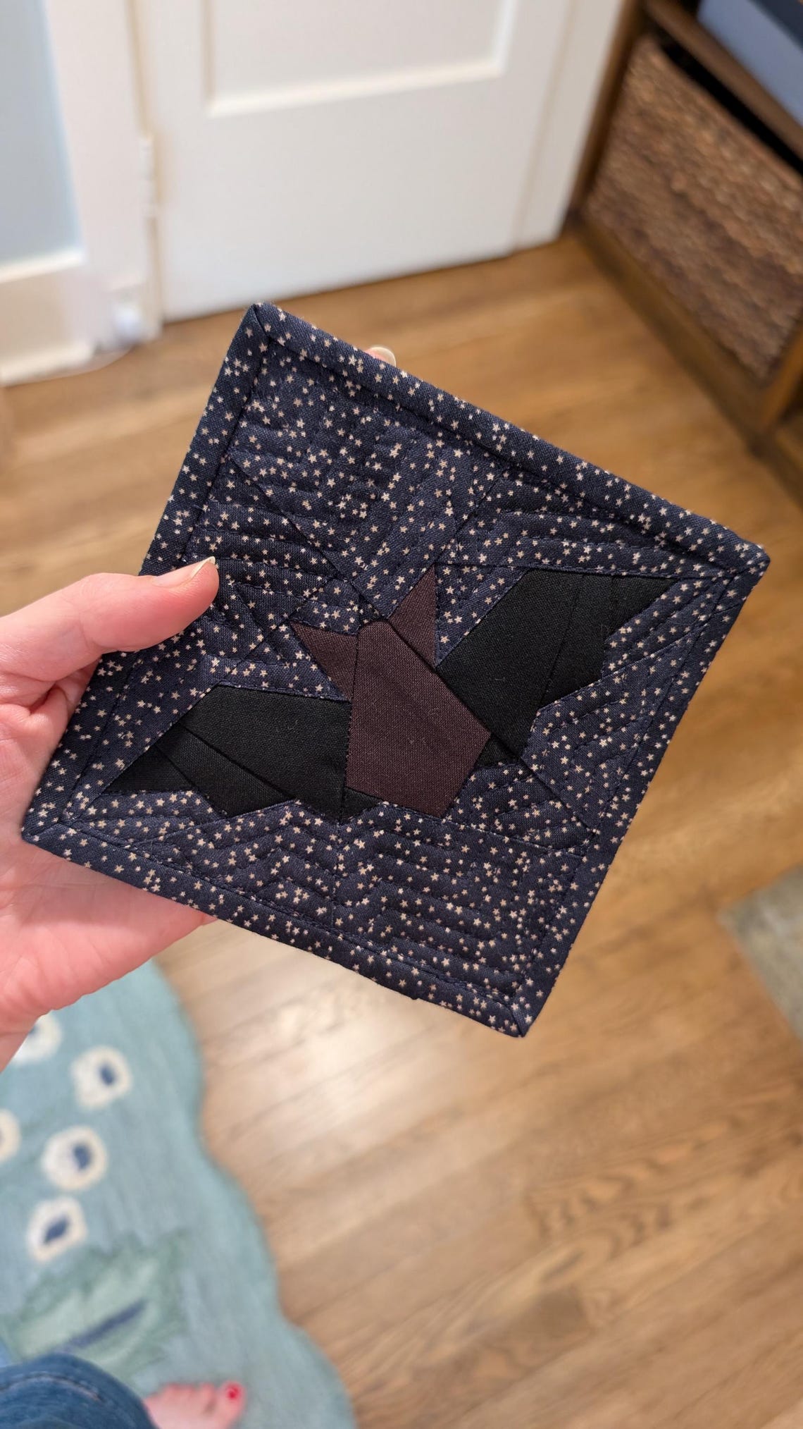 Bat in Flight - Foundation Paper Piecing PDF Pattern - 5 Inch Square ...