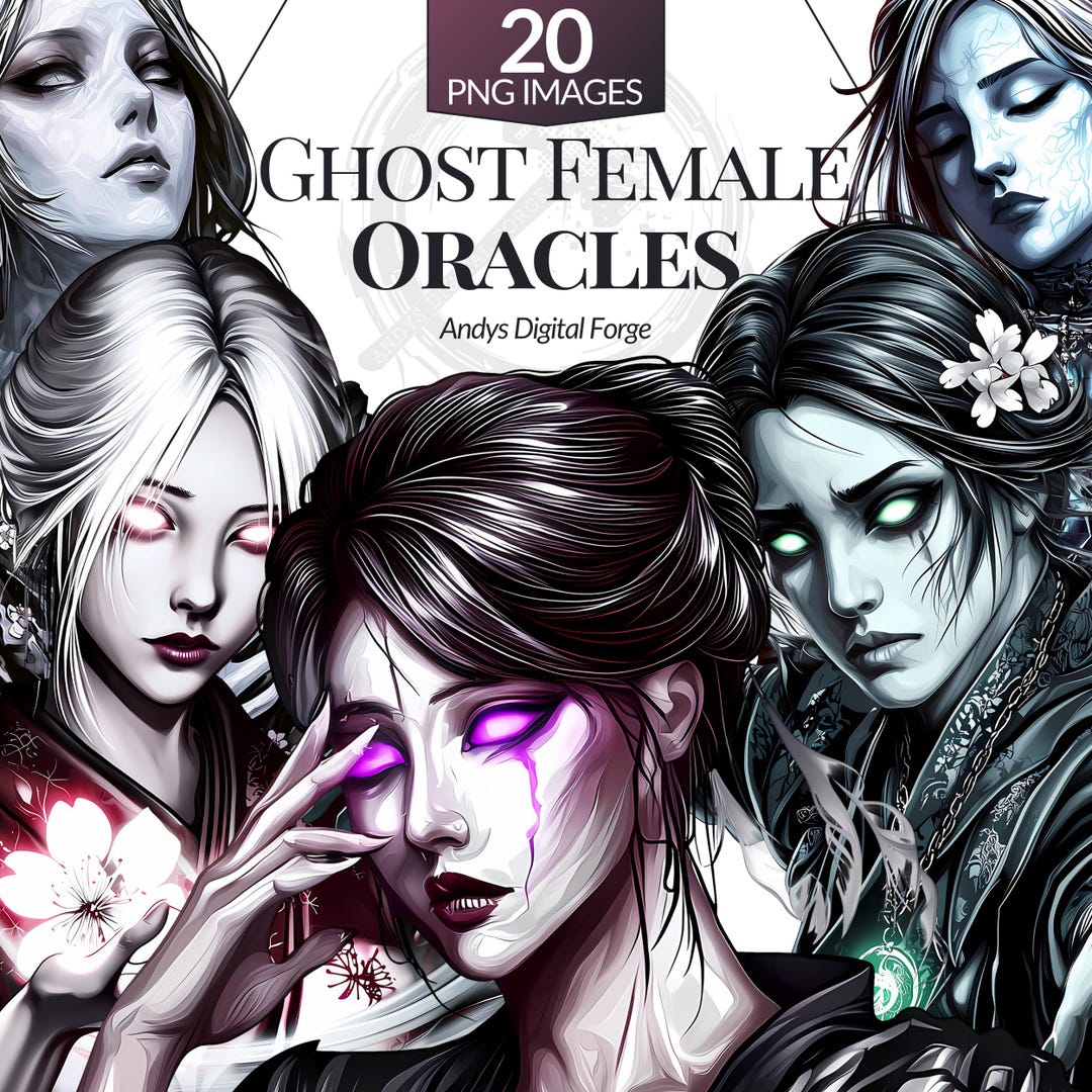 20 Ghost Male Oracles Cliparts High-res Fantasy RPG Pngs for Tabletop ...