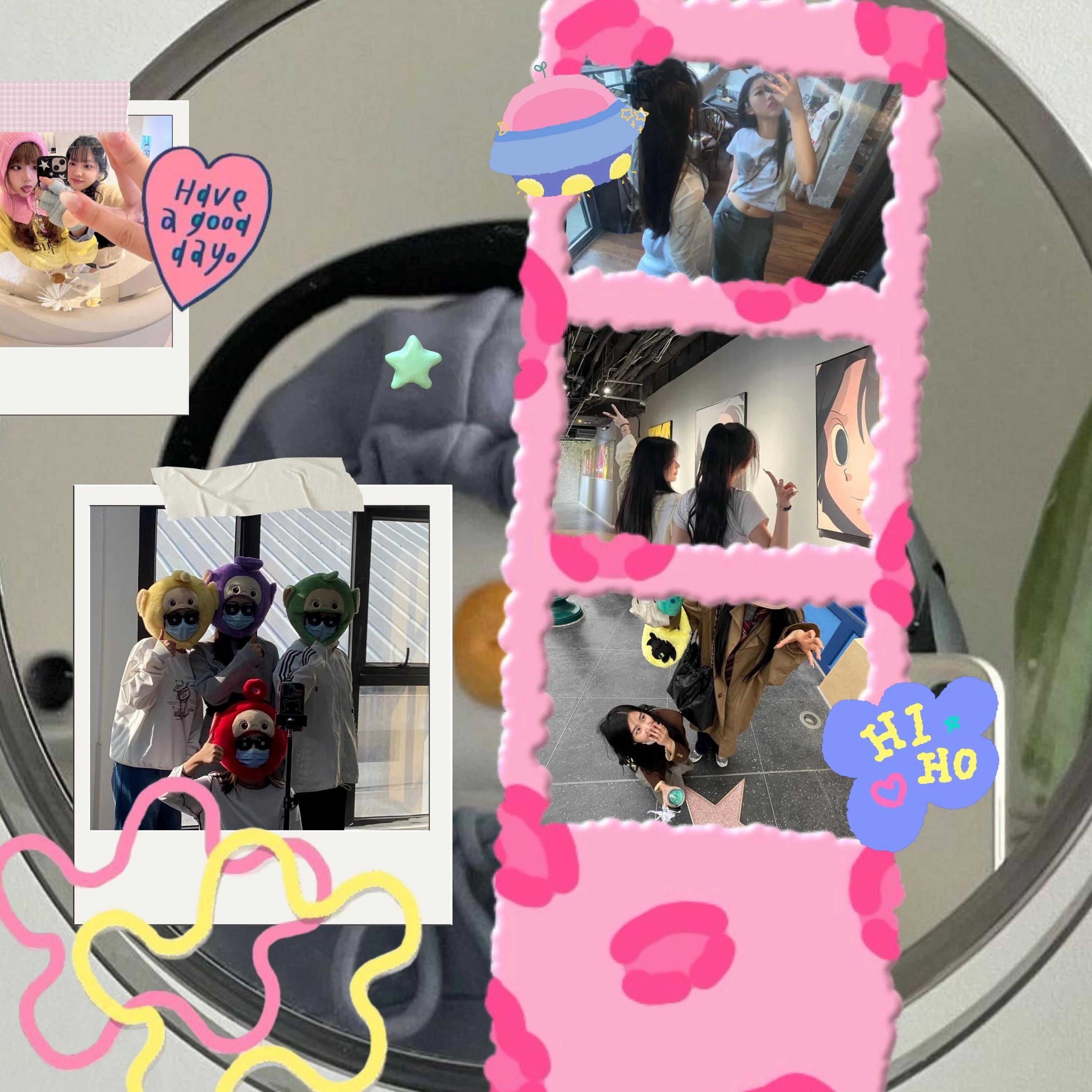 Instagram Scrapbook Template | Cutesy Drawing Version - Etsy