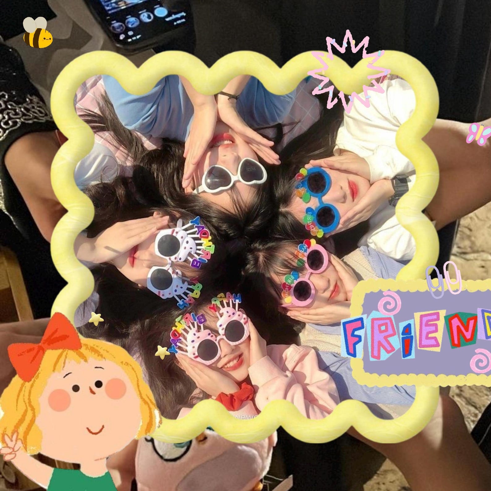 Instagram Scrapbook Template | Cutesy Drawing Version - Etsy