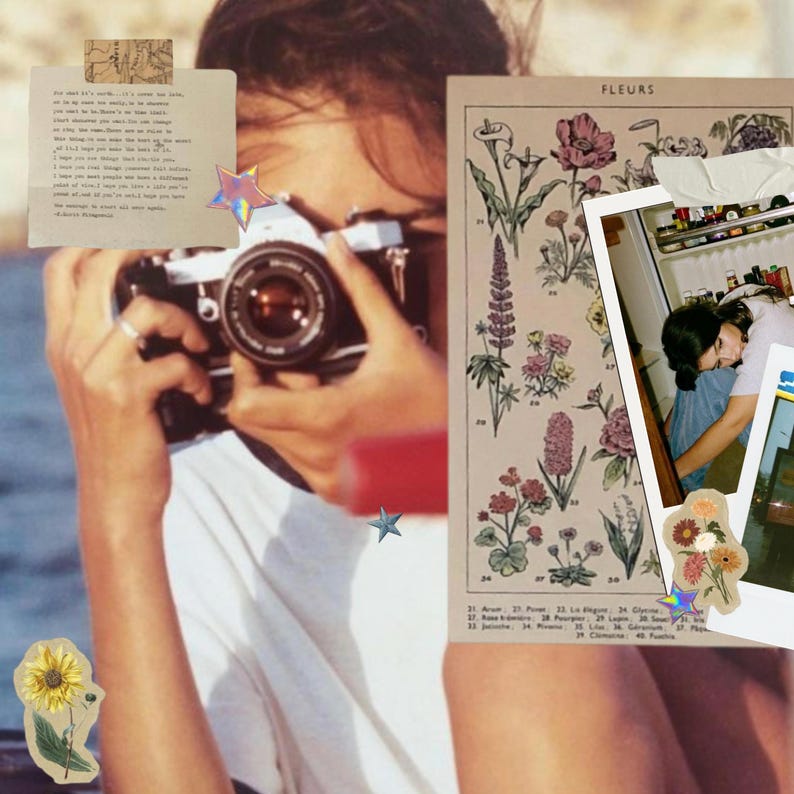 Instagram Scrapbook Template | Vintage V2 - Etsy
