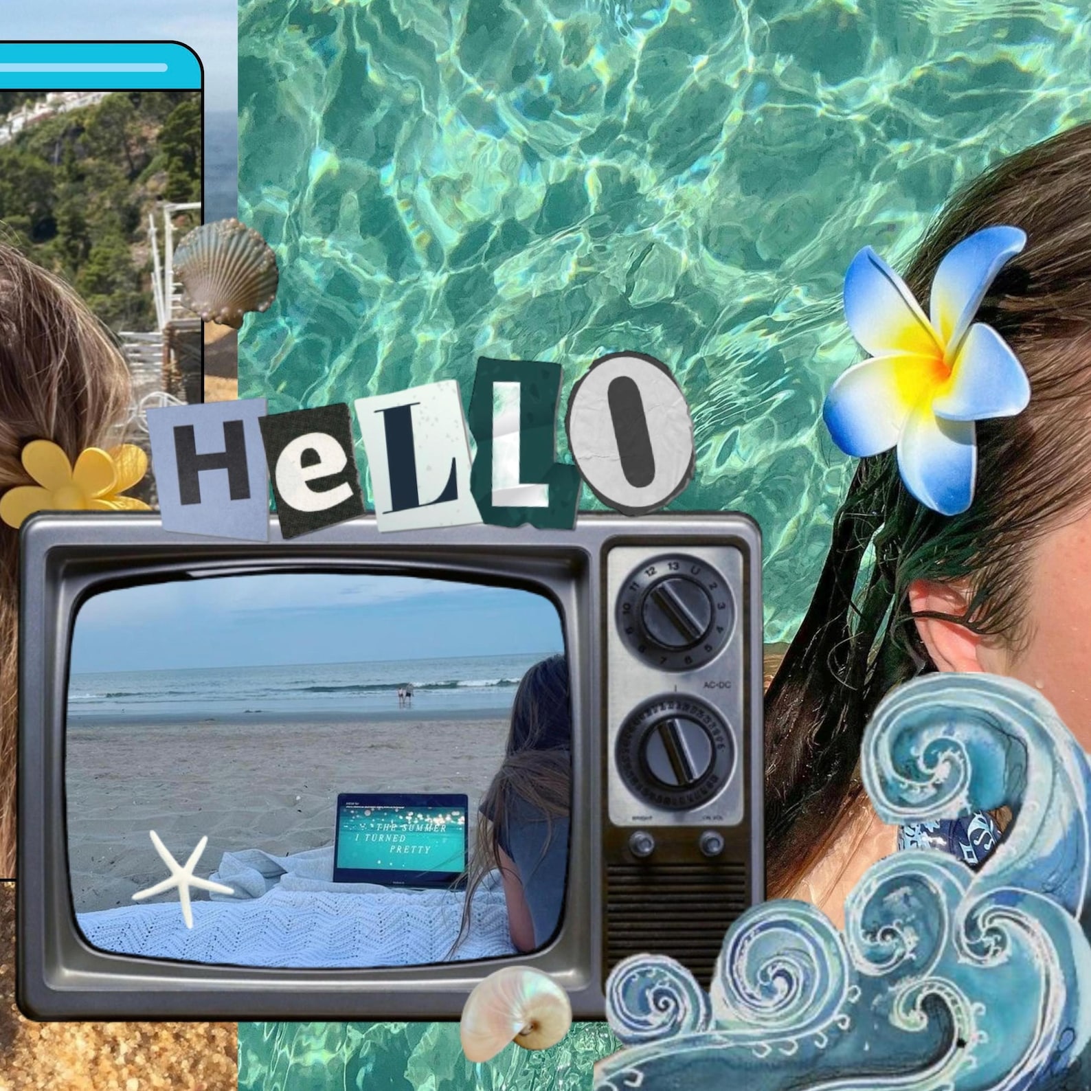 Instagram Scrapbook Template | Beach Vibe Version - Etsy