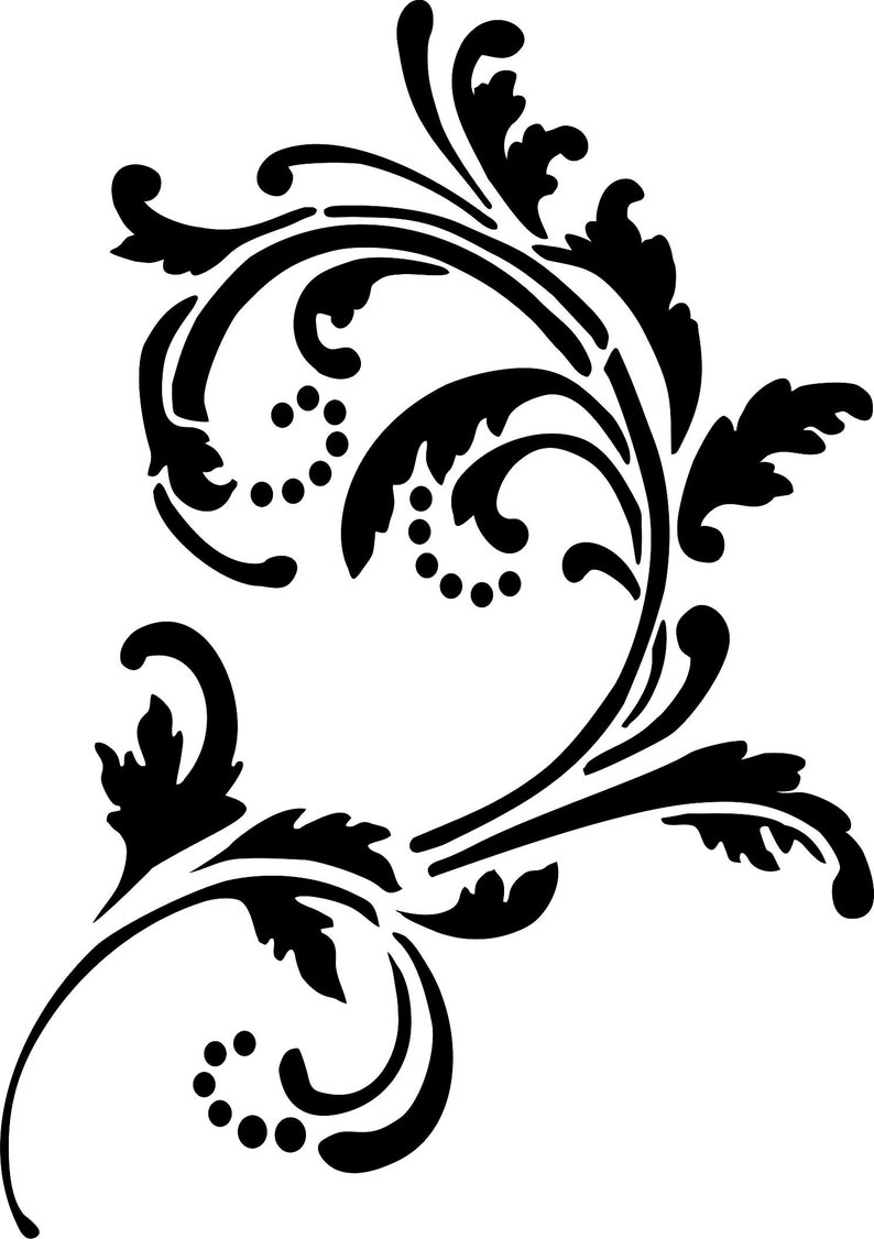 Plaster Stencil Smithtown Acanthus Furniture Stencil - Etsy
