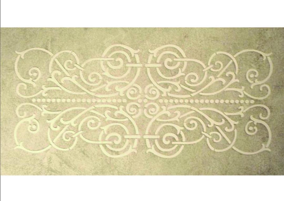 Wall Stencil Arcadia Wrought Iron Plaster Stencil-stencils for ...