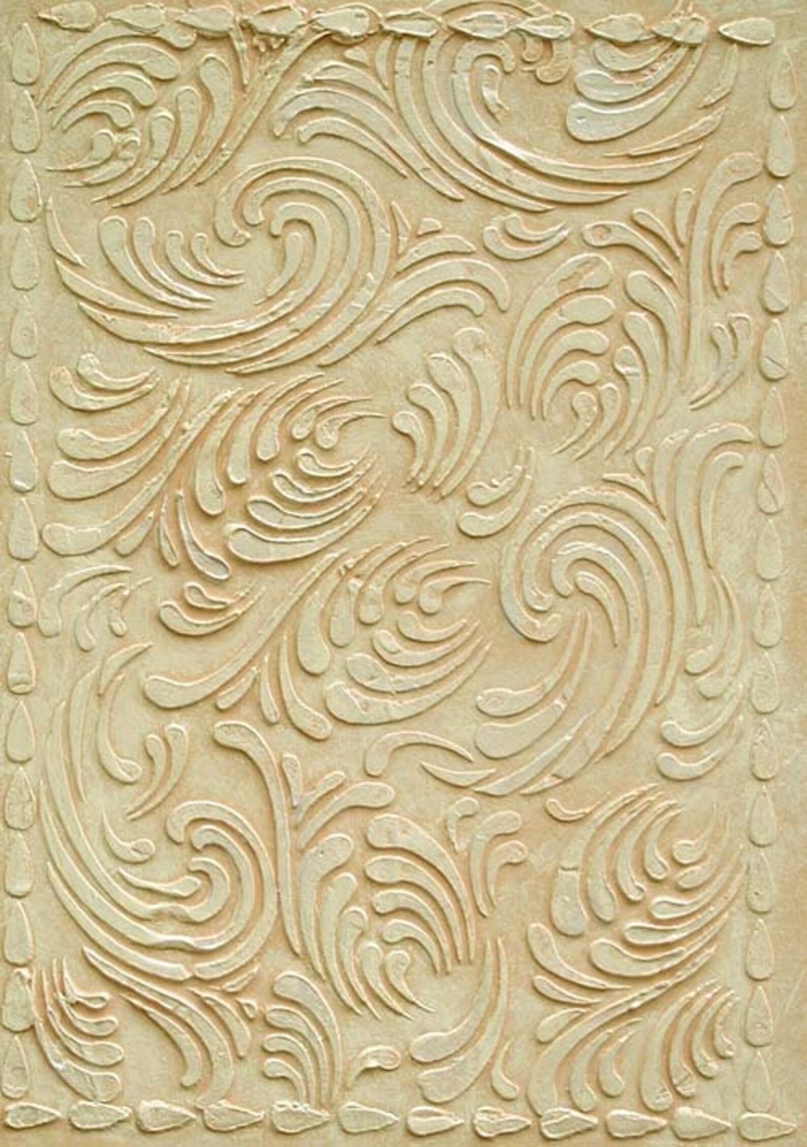 Plaster Stencil Swirls Wallpaper Wall Stencil Painting - Etsy