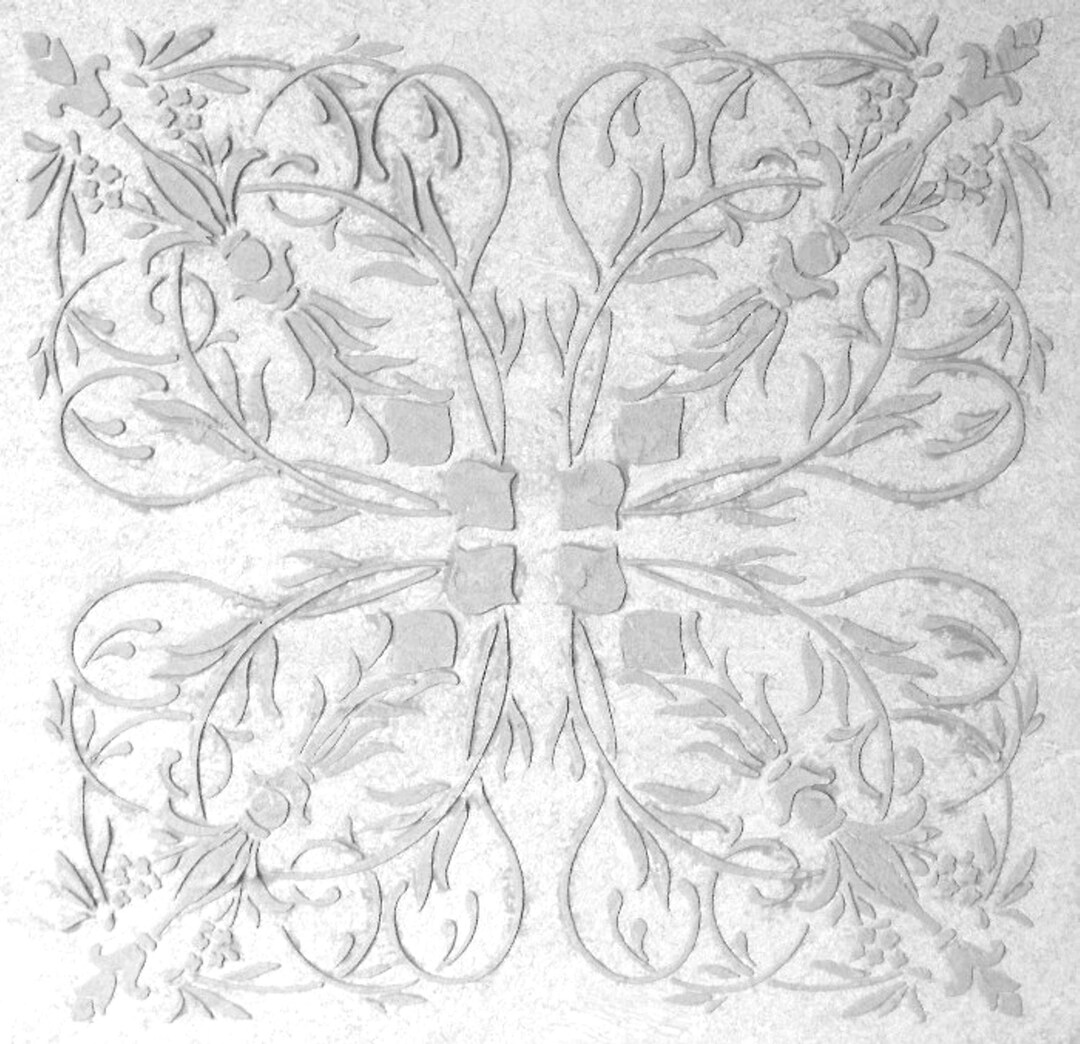 Wall Stencil, Raised Plaster Stencil Dream Maker Tile, Painting Stencil ...