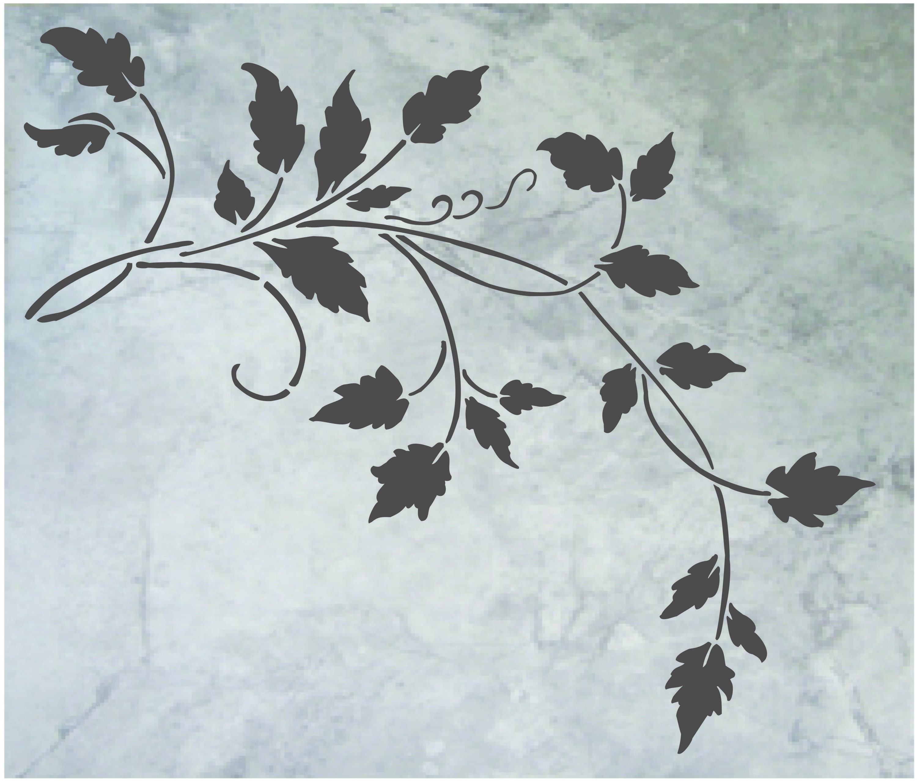 Flower Vine Stencil