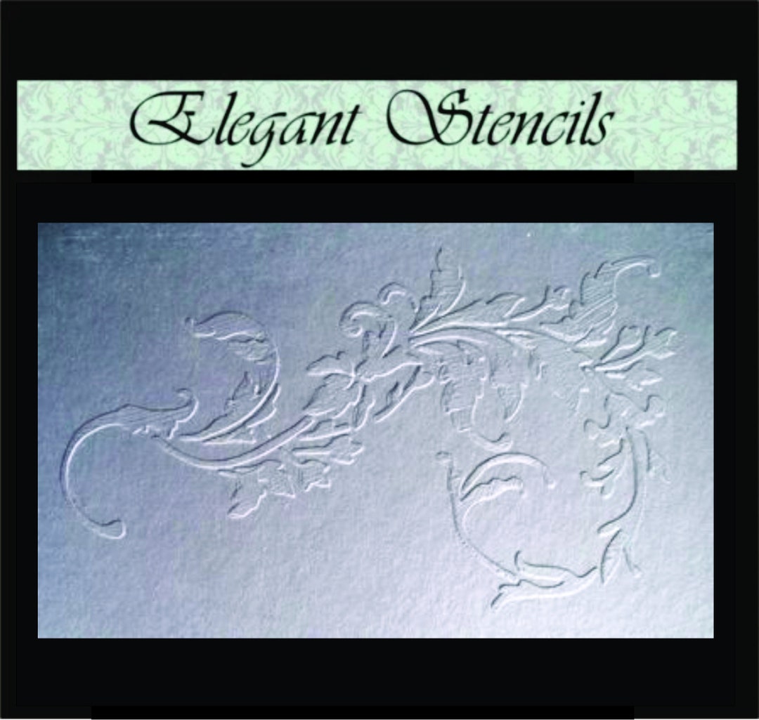 Plaster Stencil Beauclaire Frieze Wall Stencil, Furniture Stencil ...
