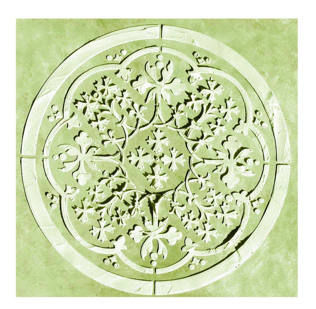Wall Stencil Moroccan Medallion -L Plaster Stencil-perfect for Diy ...