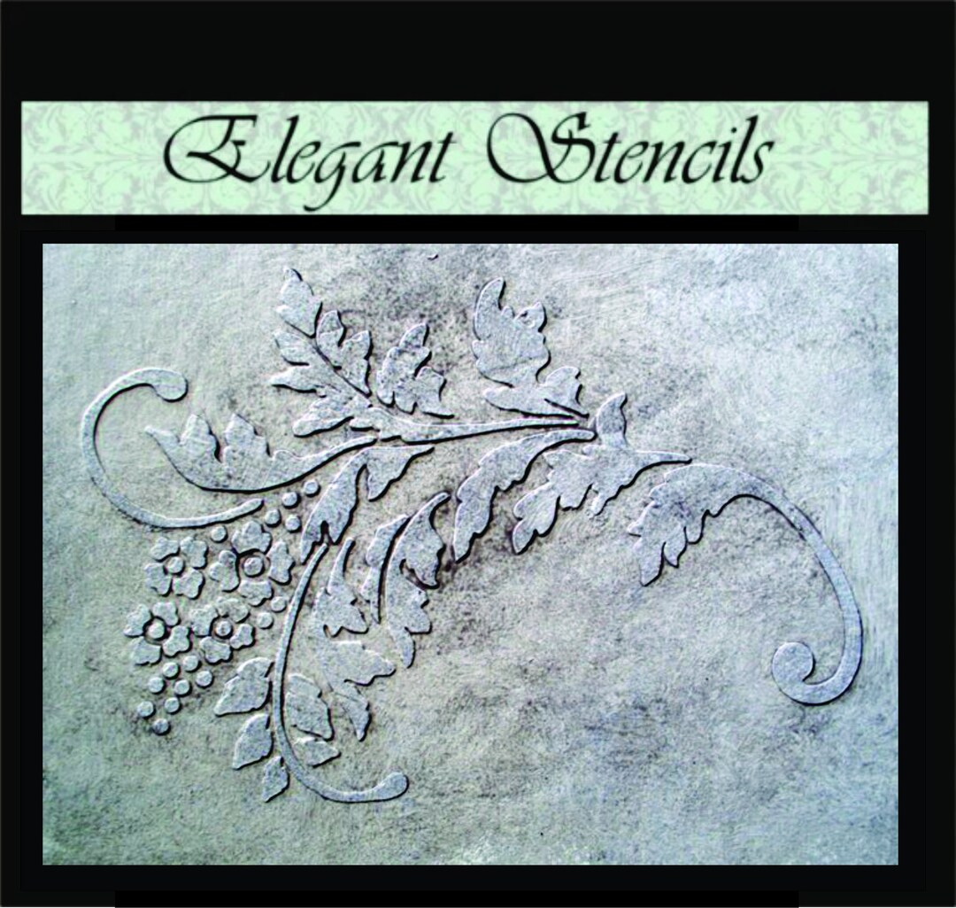 Plaster Stencil Elsa Frieze-m Wall Stencil, Furniture Stencil - Etsy