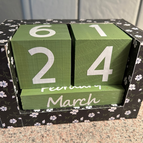 Block Calendar - Etsy