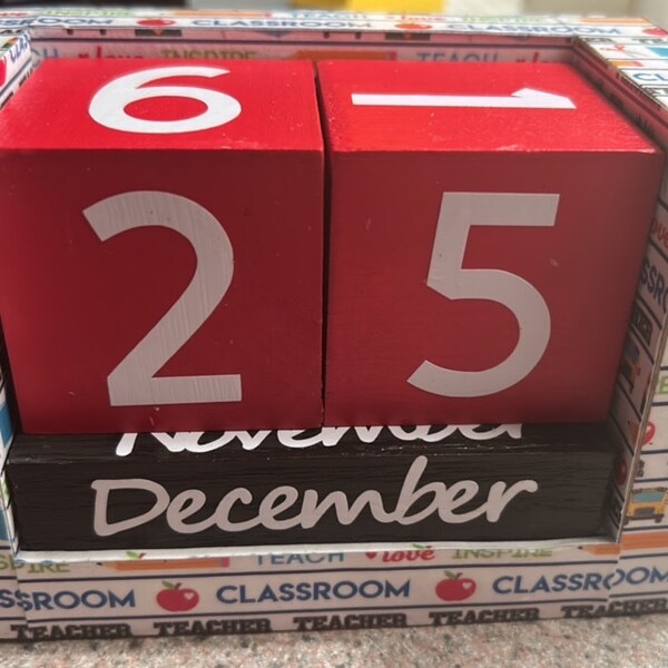 Block Calendar - Etsy