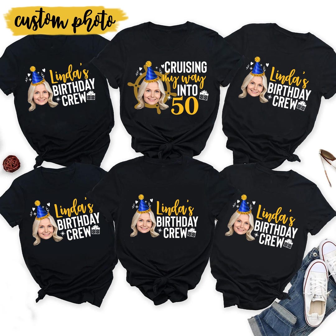 Personalized Birthday Cruise Crew Shirt, Custom Cruising My Way Into 50 ...
