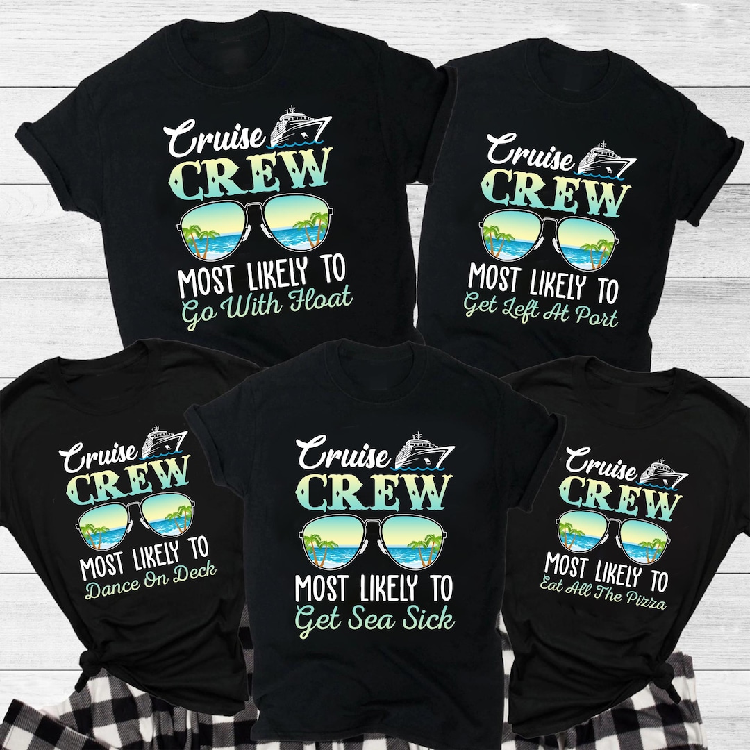 Personalized Most Likely to Cruise Group Shirt, Cruise Squad T-shirt, Family Vacation Tee ...