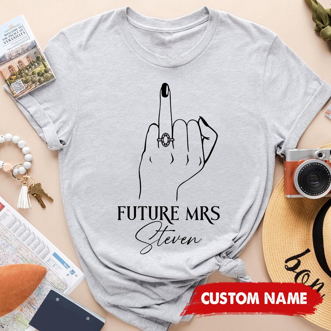Personalized Future Mrs Bride Shirt, Bachelorette Party Shirt, Bridal ...