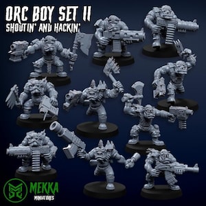 Orc Boy Set #2 by Mekka Miniatures - Etsy