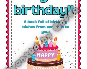 Birthday Book for Elementary Classrooms & Students, Writing Letters - Etsy