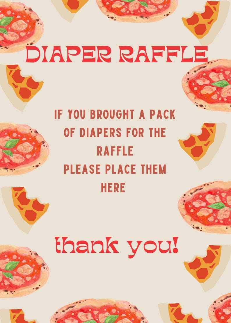Slice Slice Baby Shower Bundle,shower Games, Pizza Party, Evite ...