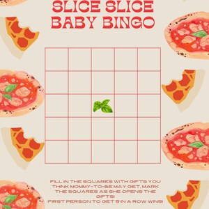 Slice Slice Baby Shower Bundle,shower Games, Pizza Party, Evite ...