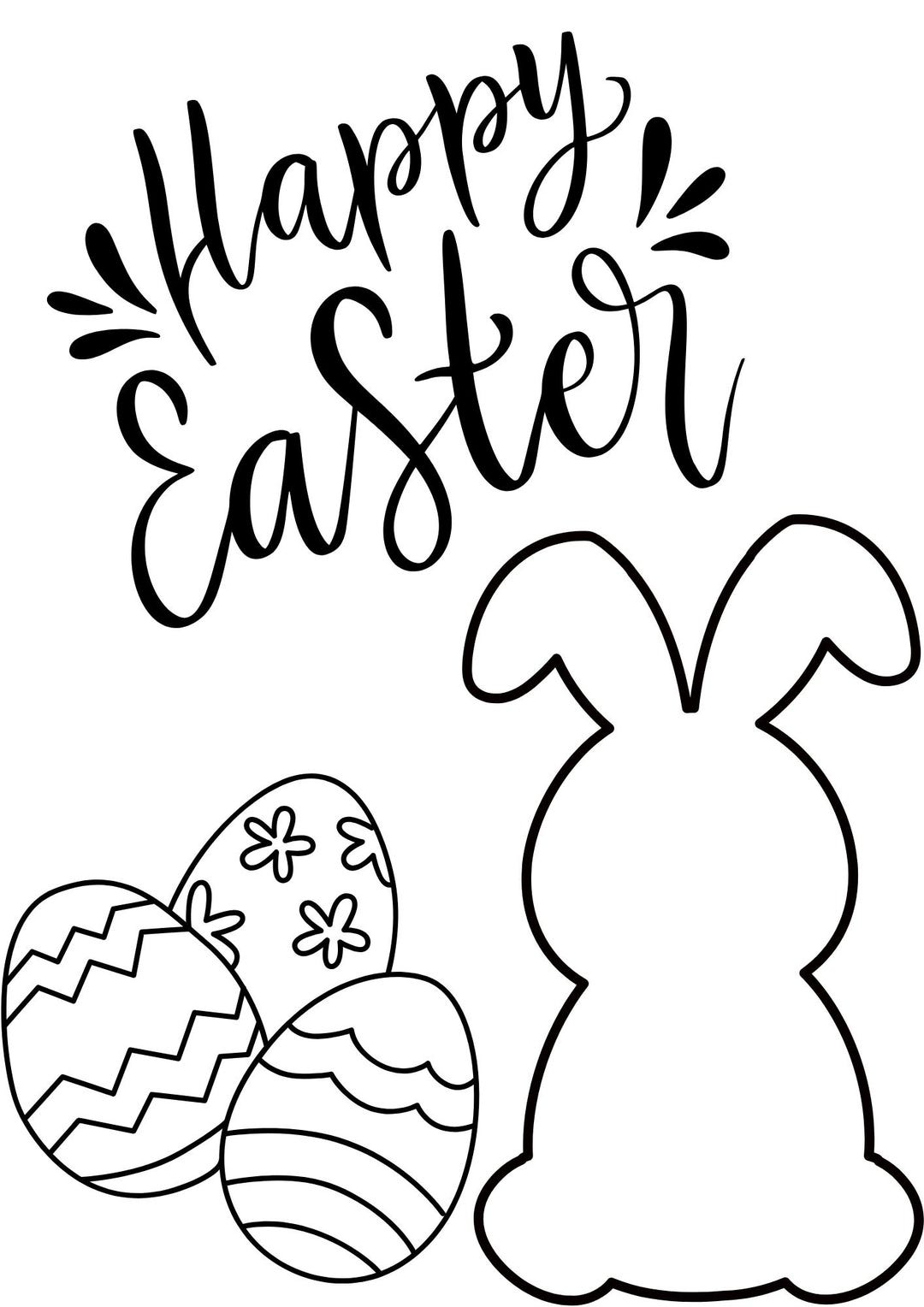 Easter Coloring Pages Bundle – Printable Kids Activity Sheets (PDF ...