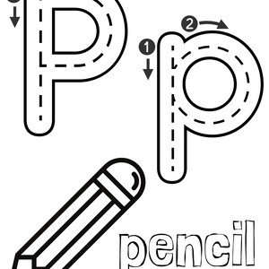 Printable ABC Learn to Print Coloring Book With Corresponding Pictures ...