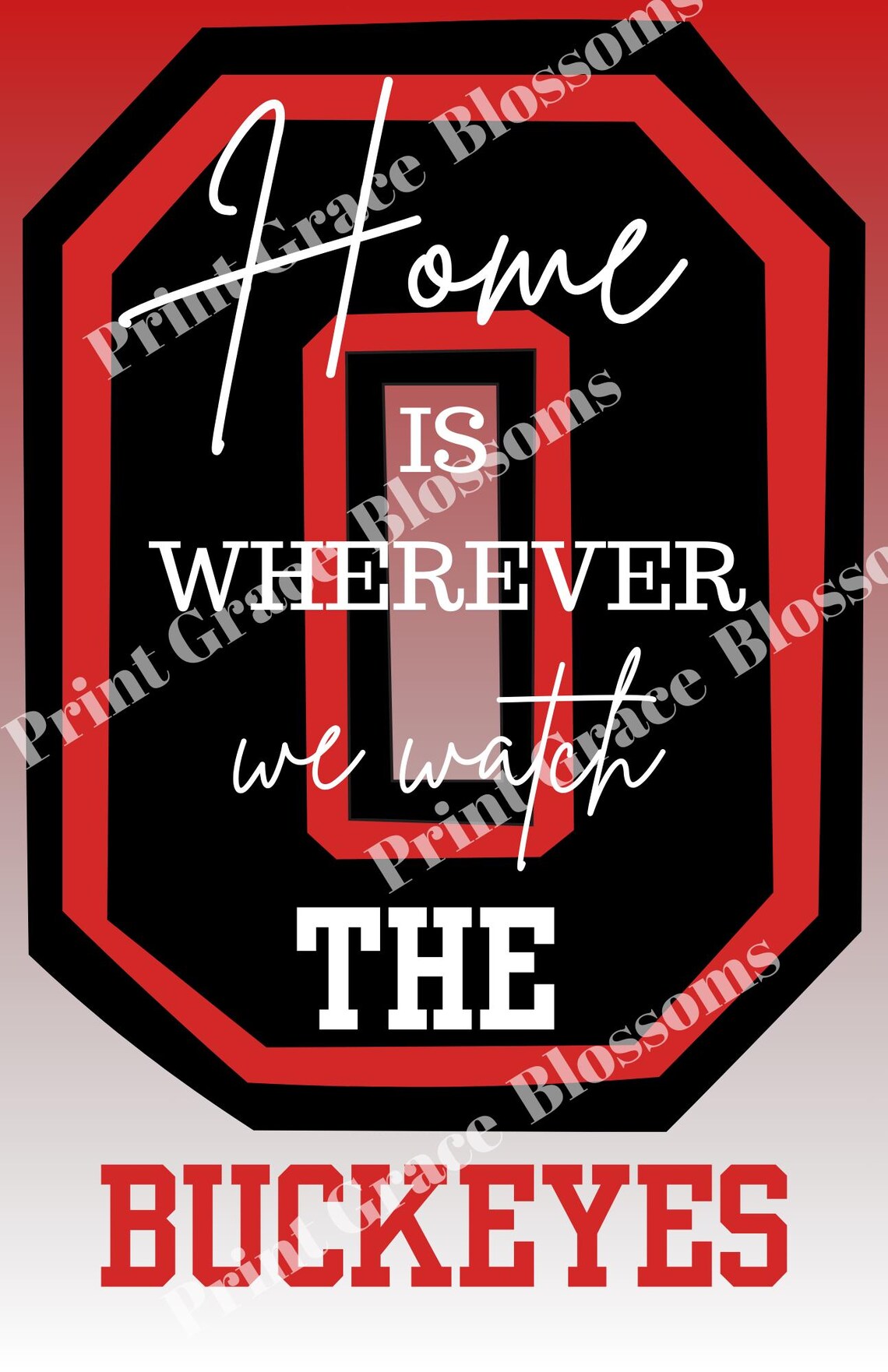 Printable Ohio State Buckeyes Home Wall Art - Etsy