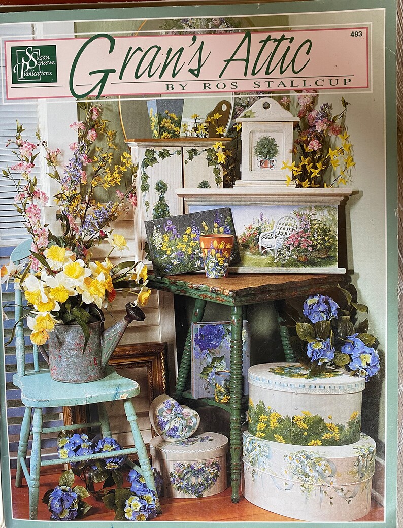 Lot of 3 Gran's Pantry Tole Painting Patterns Instructions by Ros ...