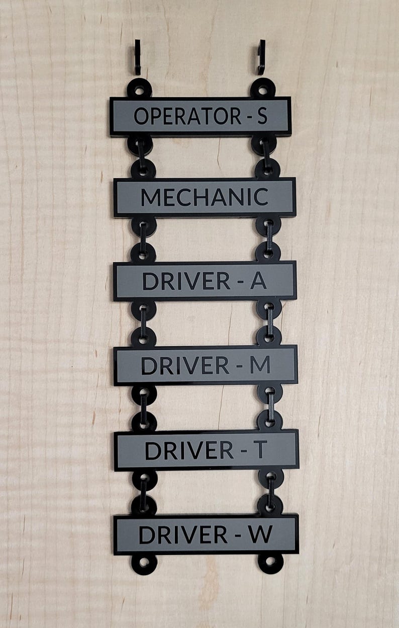 US Army Driver and Mechanic Badge | Gloss Black Acrylic | 4 Inch | Wall ...