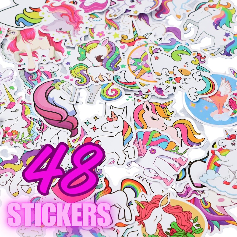 Unicorn Stickers - Etsy